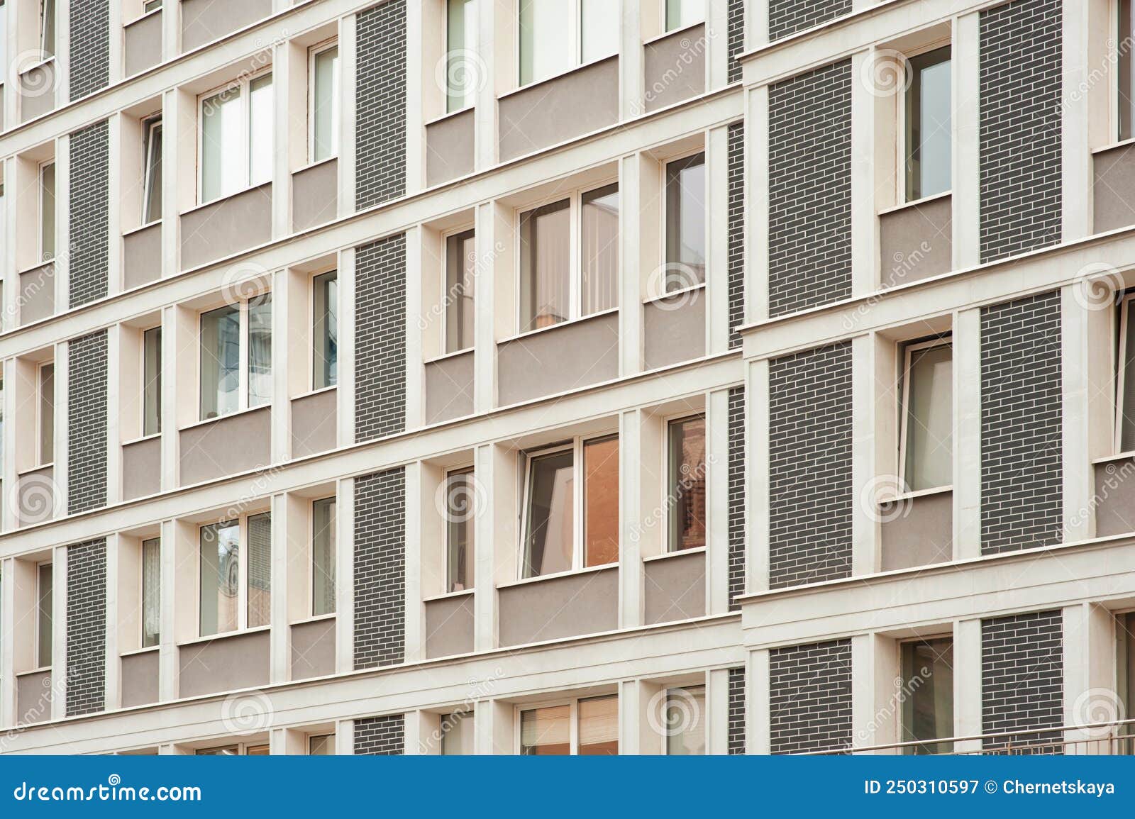 View on Building with Lots of Windows Stock Image - Image of ...