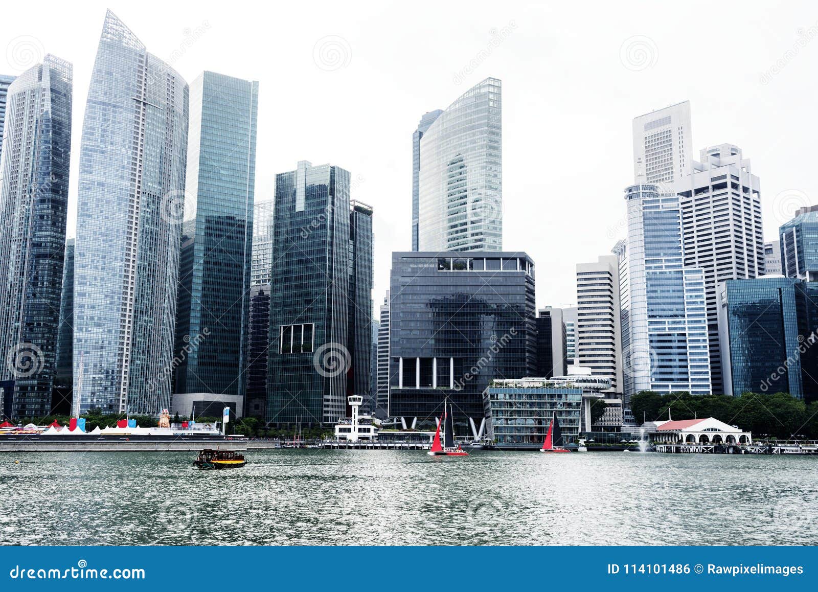 View of the Building from River Side Stock Photo - Image of living ...