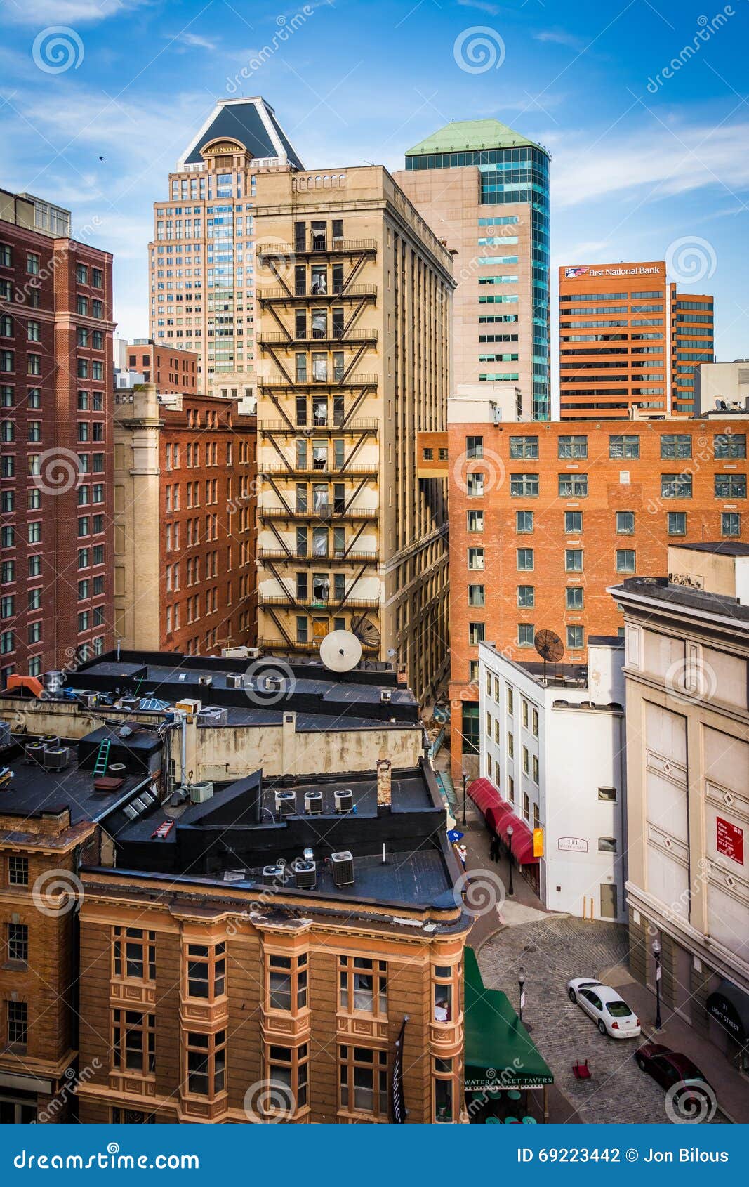 View of Buildings in Downtown Baltimore, Maryland. Editorial ...