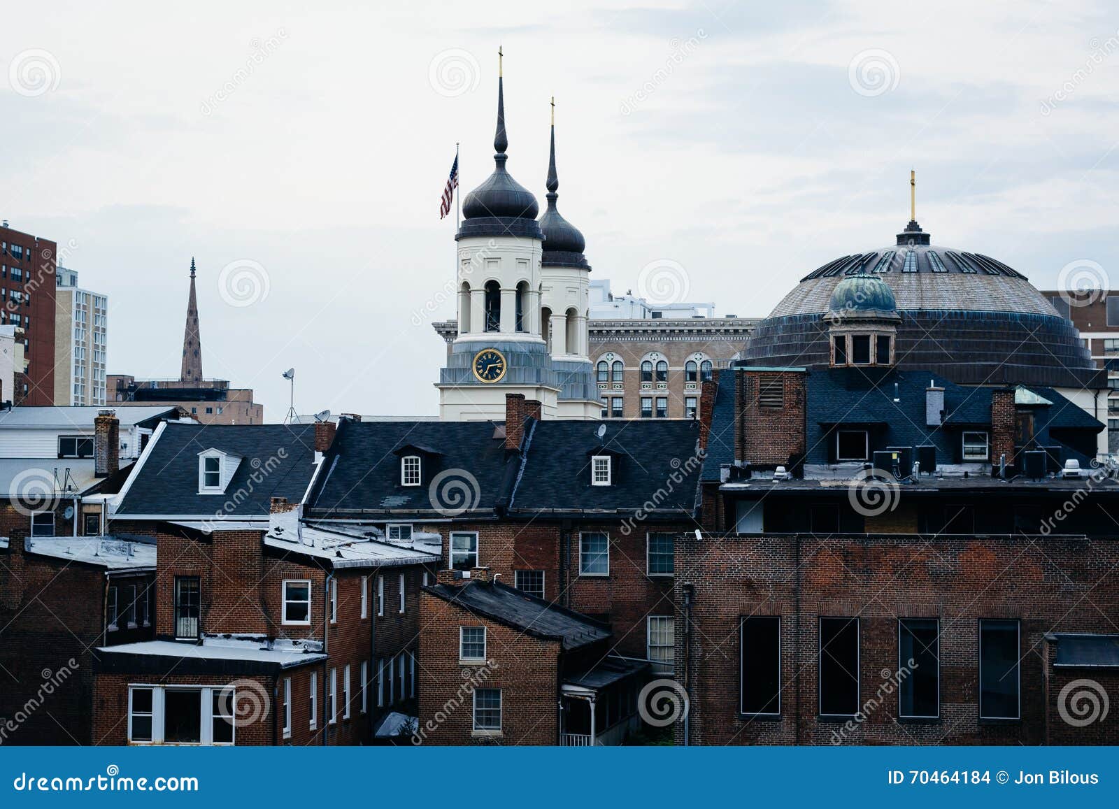 View of Buildings in Downtown Baltimore, Maryland. Stock Photo - Image ...