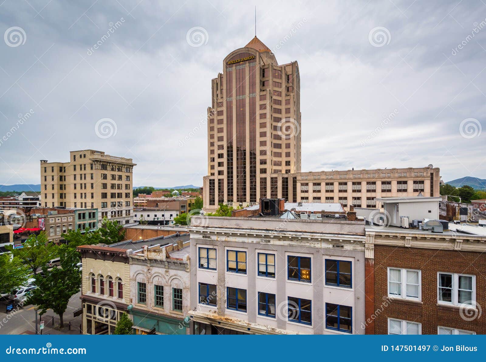 View of Buildings in Downtown Roanoke, Virginia Editorial Photography ...