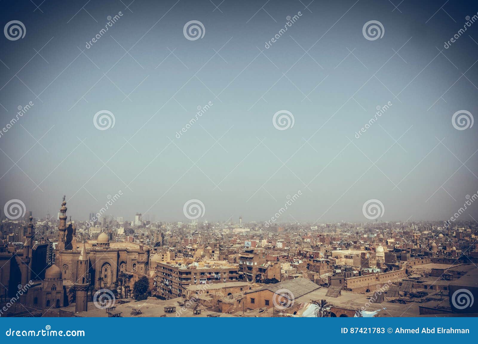 View of Buildings with Sky Background at Cairo, Egypt Stock Image ...
