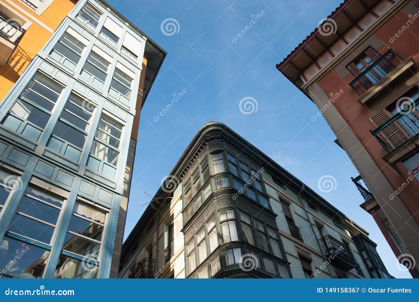 View of Buildings on a Sunny Day Stock Image - Image of scrapper ...