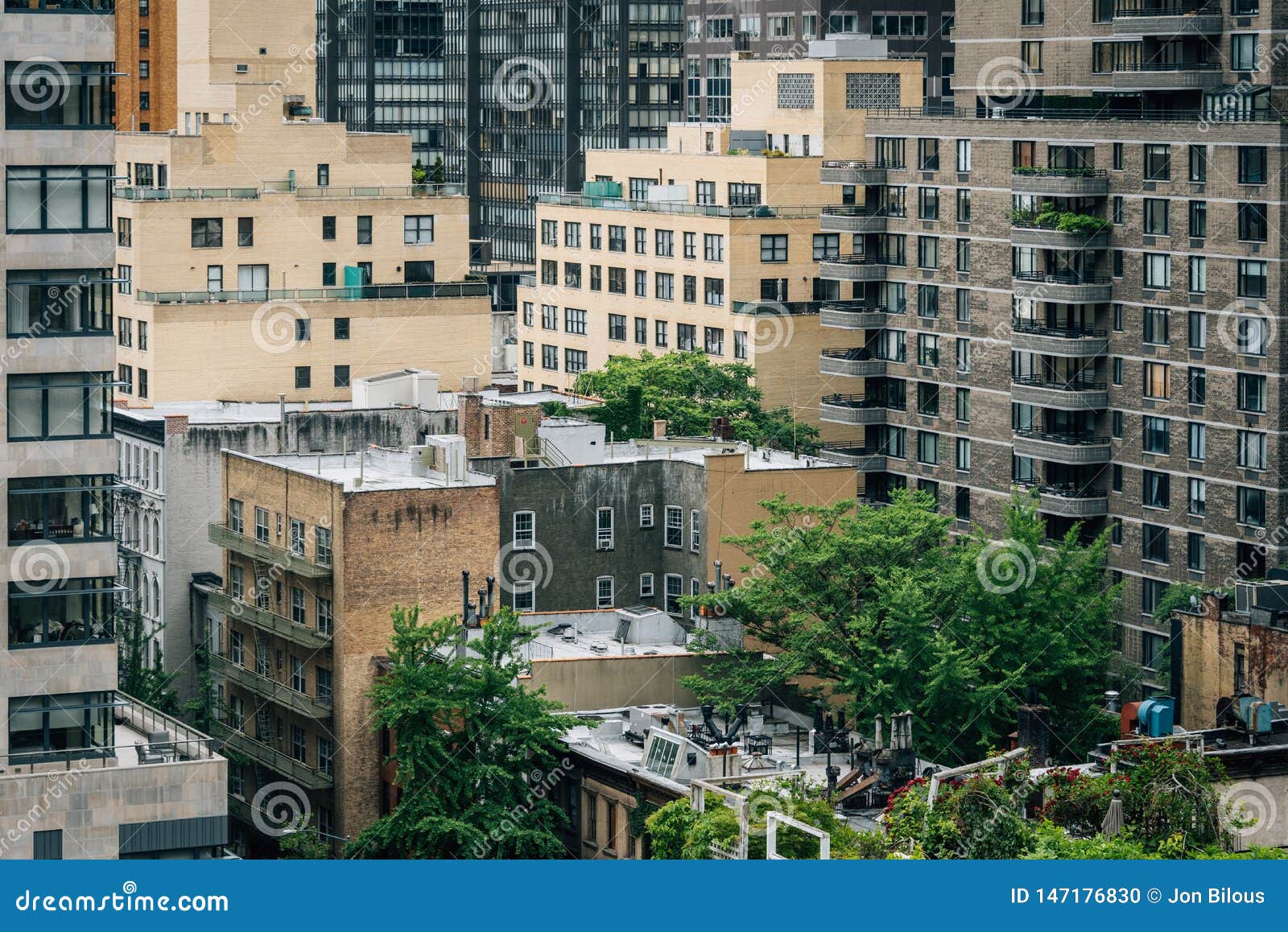 View of Buildings in Turtle Bay, Manhattan, New York City Stock Photo ...