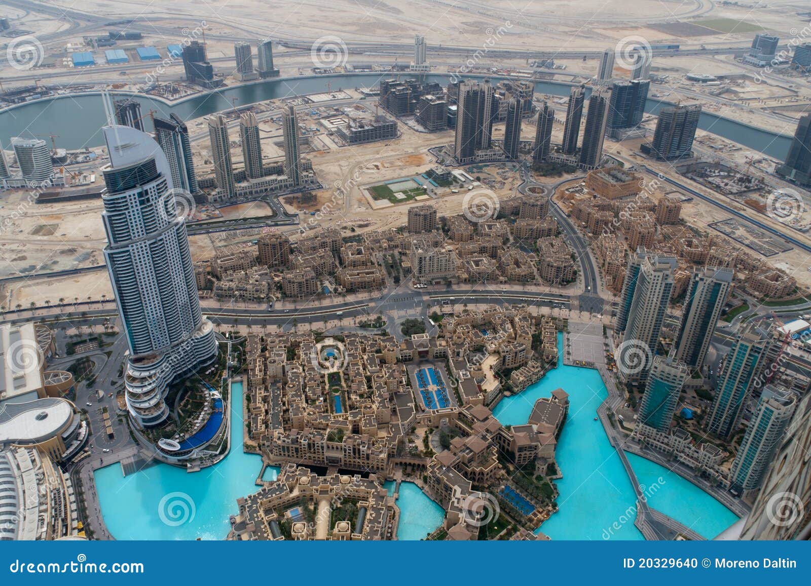 View from Burj Al Khalifa, Dubai Stock Photo - Image of rich, muslim ...