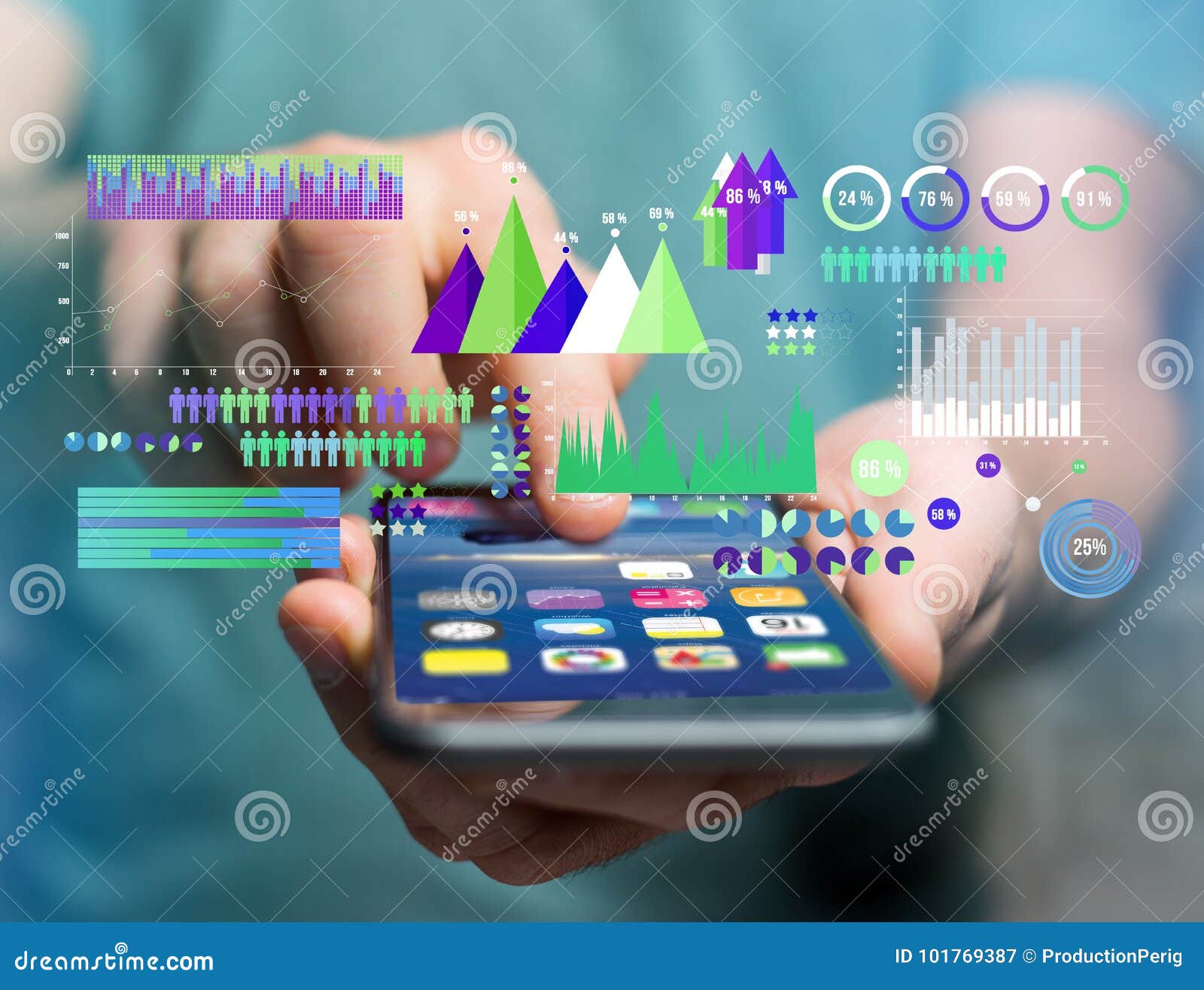 Business Interface with Chart Graph and Stats - Business and Fin Stock ...