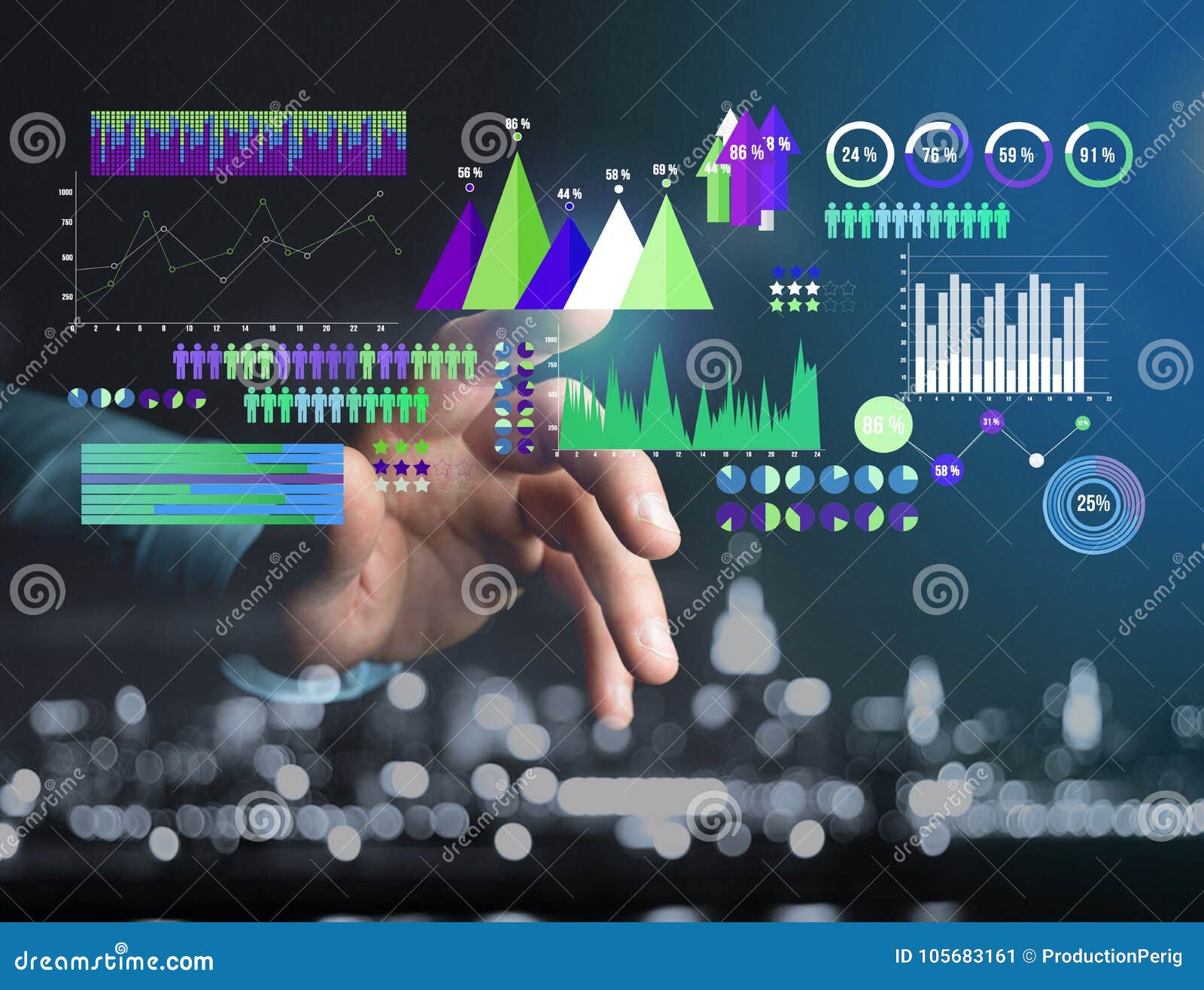 Business Interface with Chart Graph and Stats - Business and Fin Stock ...