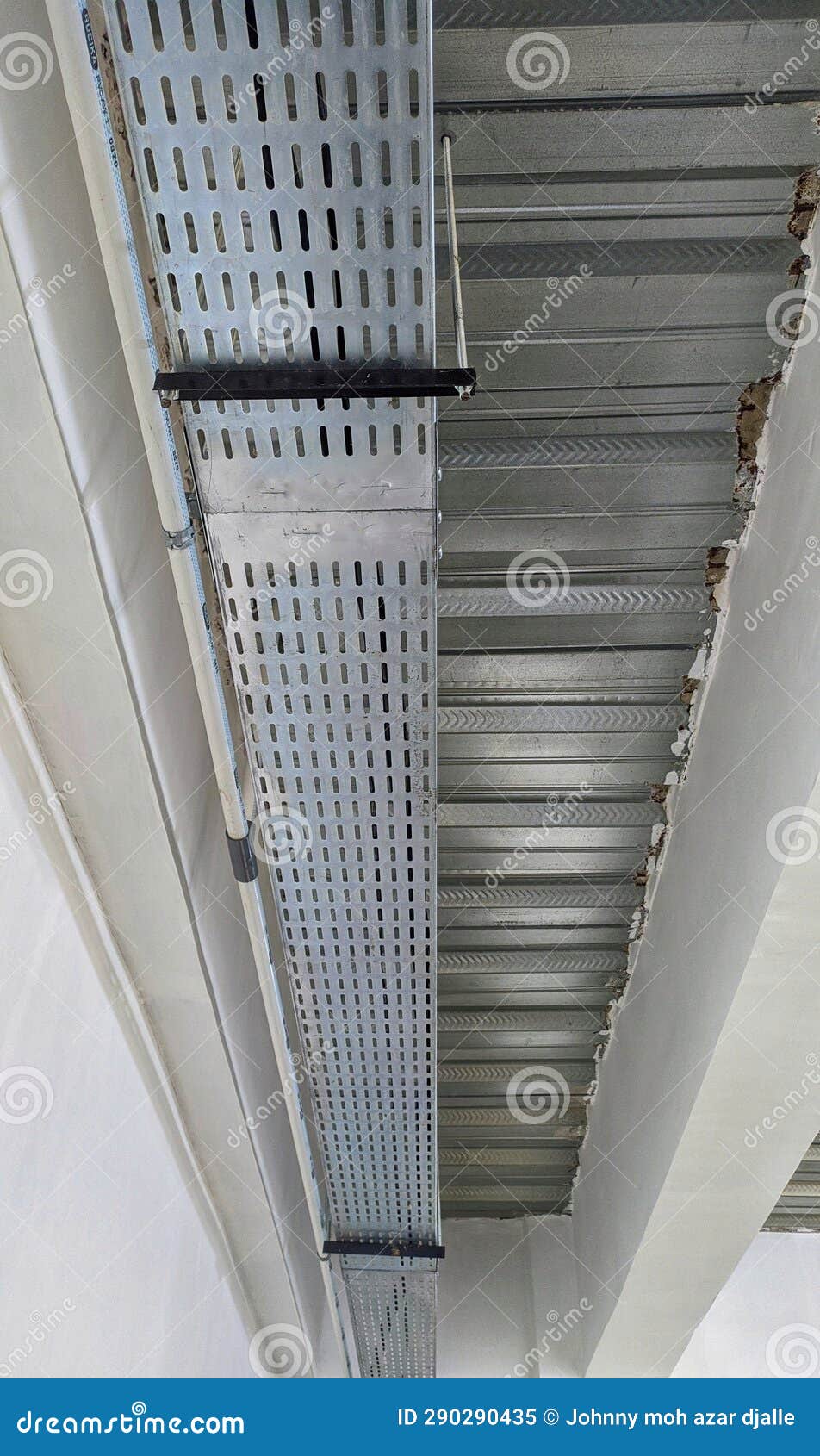 View of Cable Line on the Ceiling Stock Image - Image of aluminum ...