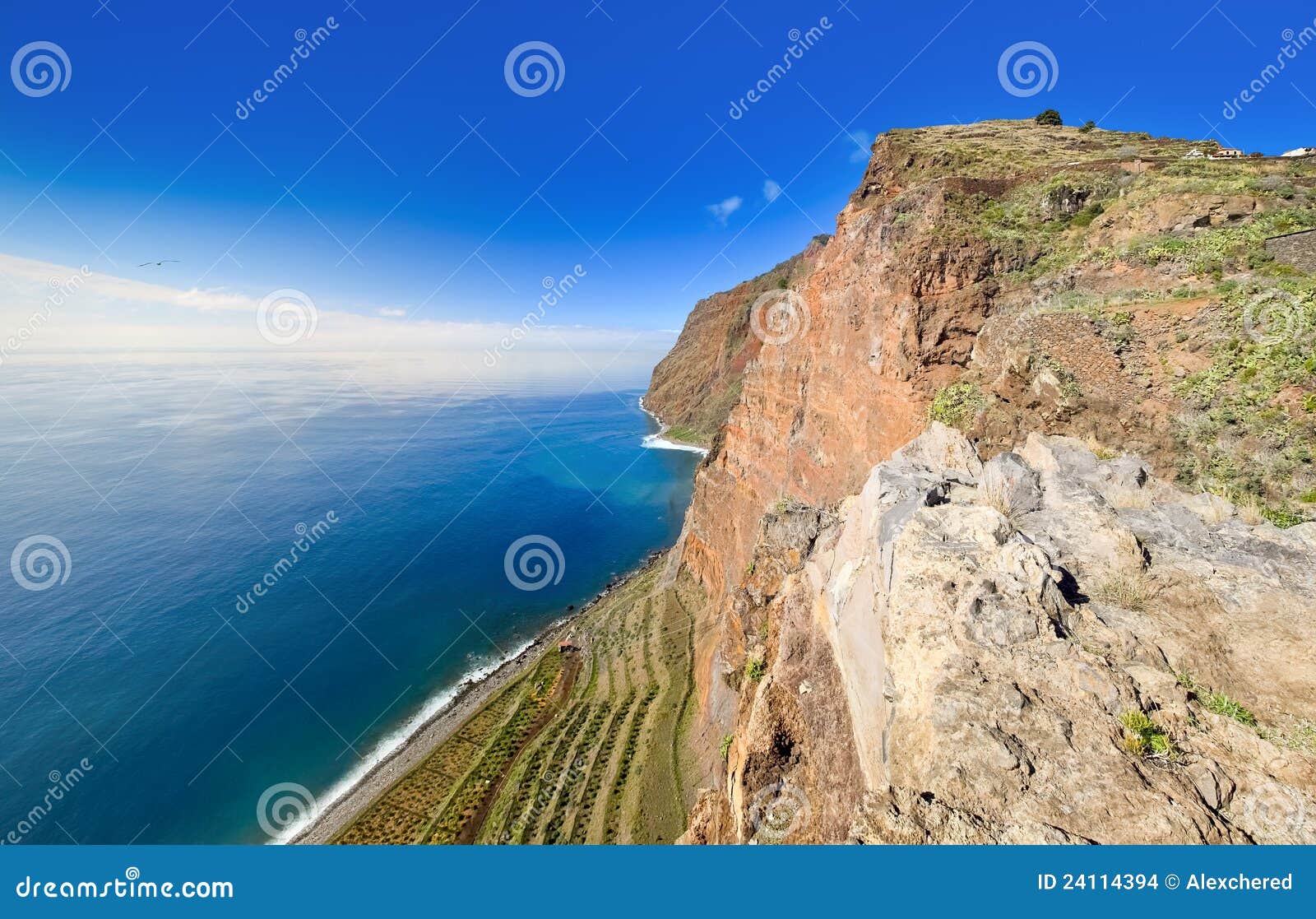 Cabo Girao Cliff, Madeira Island - Portugal Stock Photo - Image of ...