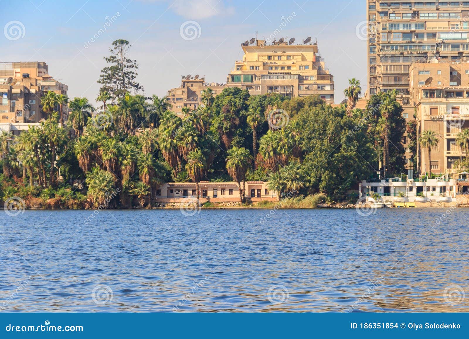 View of Cairo City and Nile River in Egypt Stock Photo - Image of ...