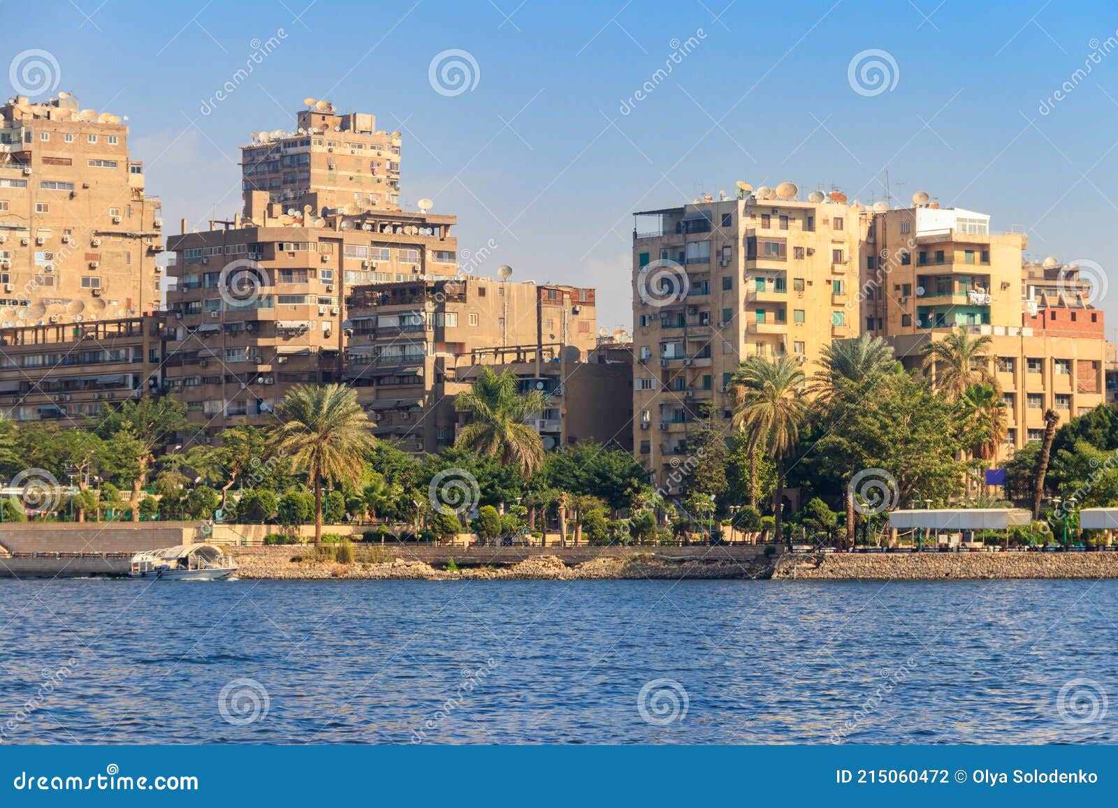 View of Cairo City and Nile River in Egypt Stock Photo - Image of ...