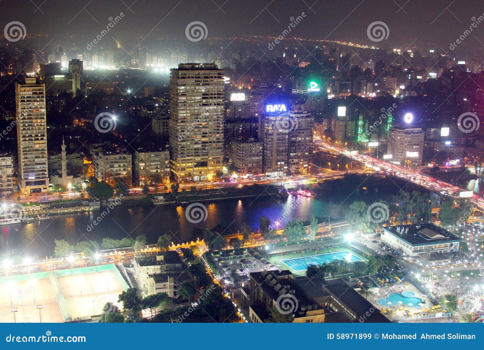 Egypt cairo night editorial stock image. Image of statue - 58971899