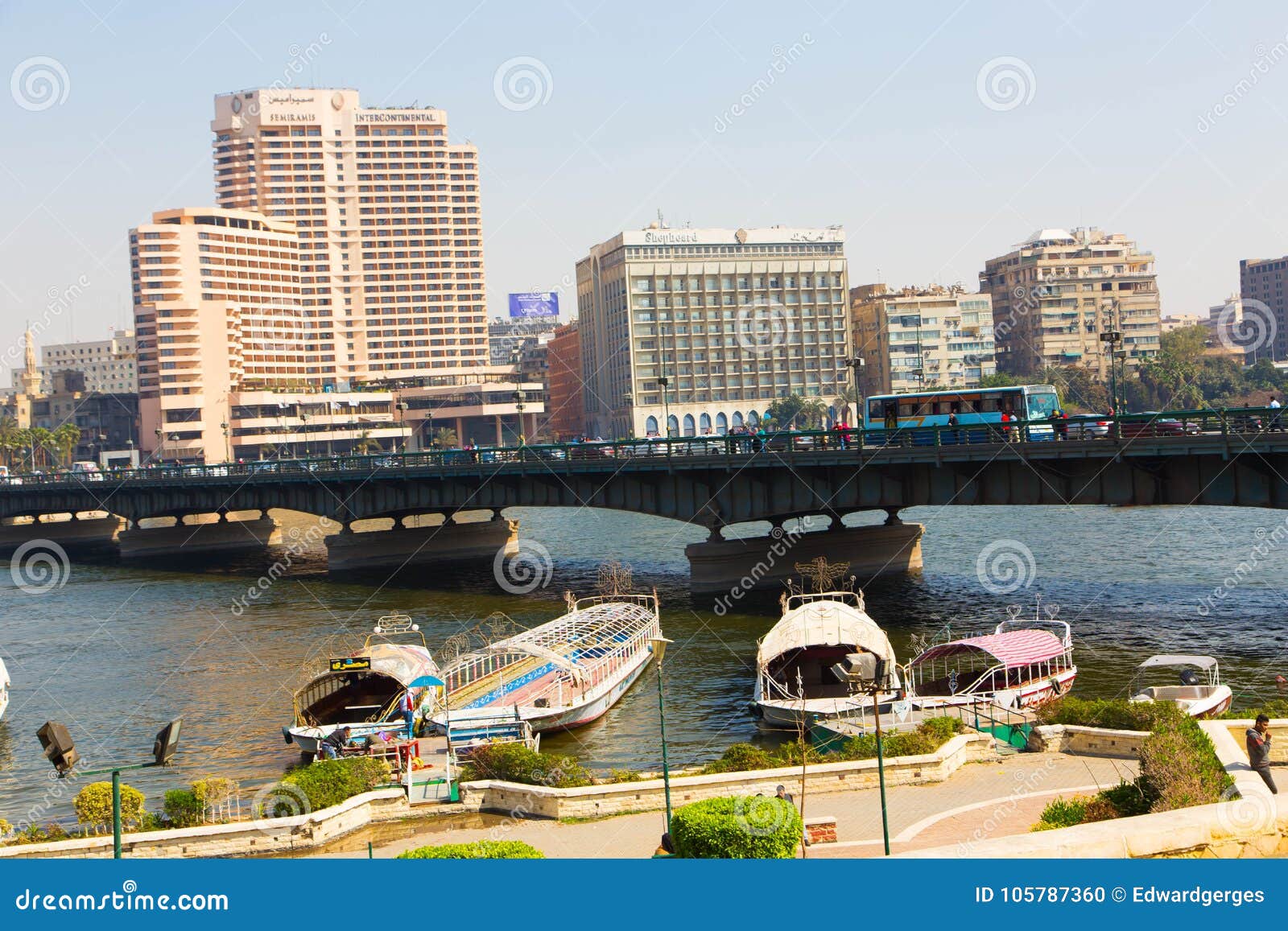 View of Nile River - Cairo editorial image. Image of dark - 105787360
