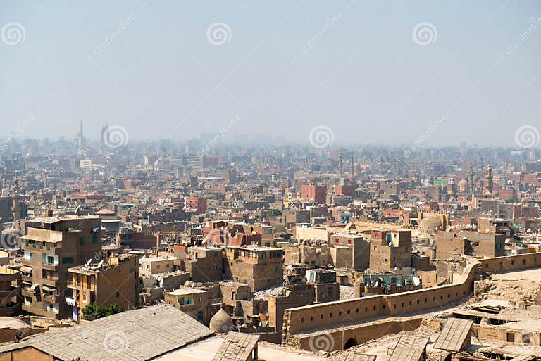 View of Cairo slums stock image. Image of africa, downtown - 31961915