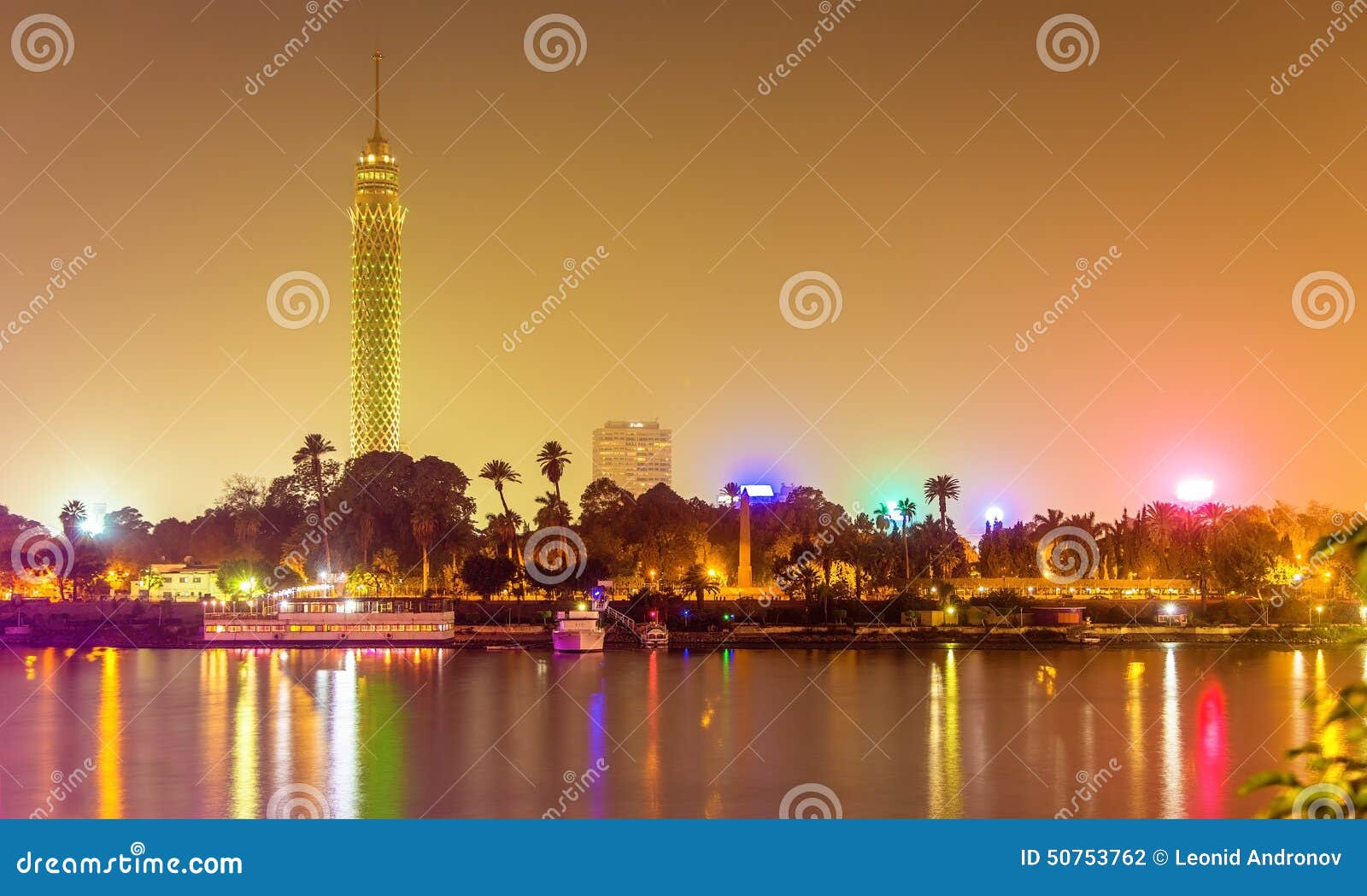 Cairo TV Tower. Egypt. Royalty-Free Stock Image | CartoonDealer.com ...