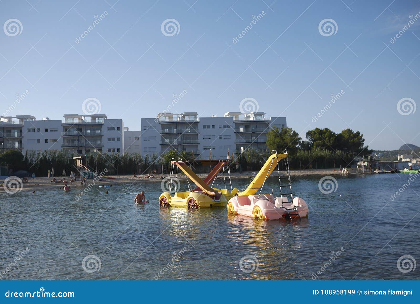 View of Cala Pinet in Ibiza Editorial Stock Image - Image of europe ...