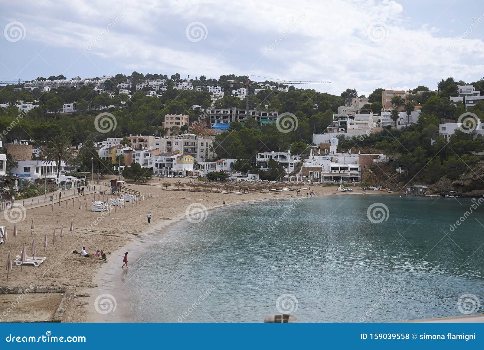 View of Cala Vedella editorial stock photo. Image of josep - 159039558