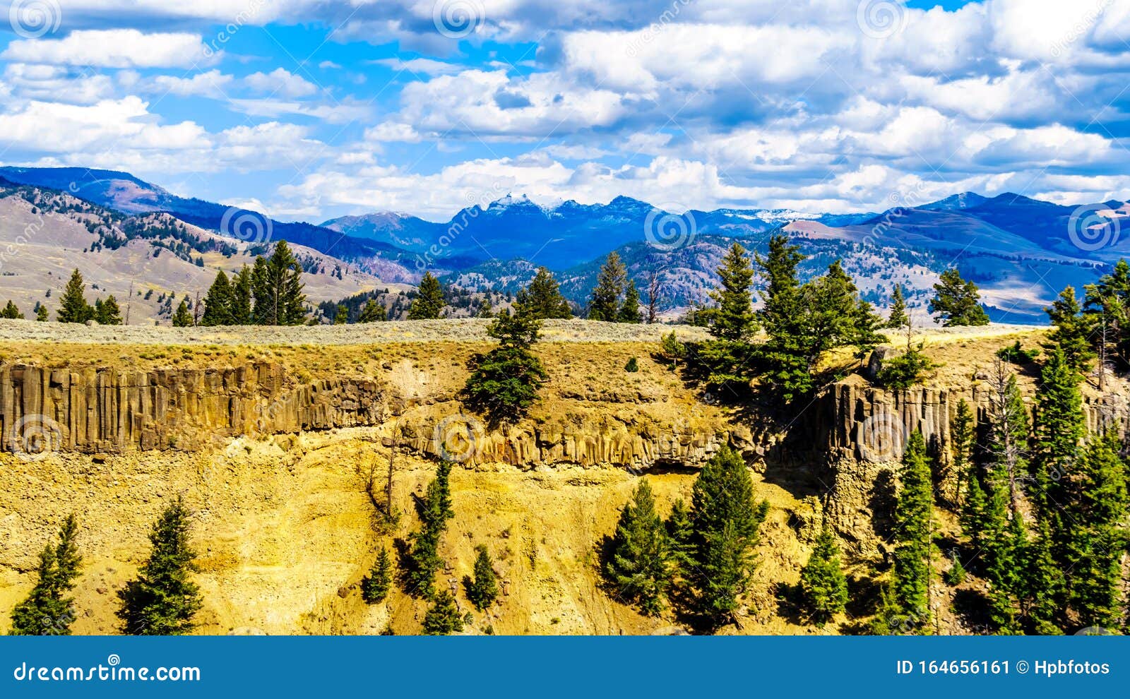 View from Calcite Springs Overlook Showing the Basalt Cliffs on the ...
