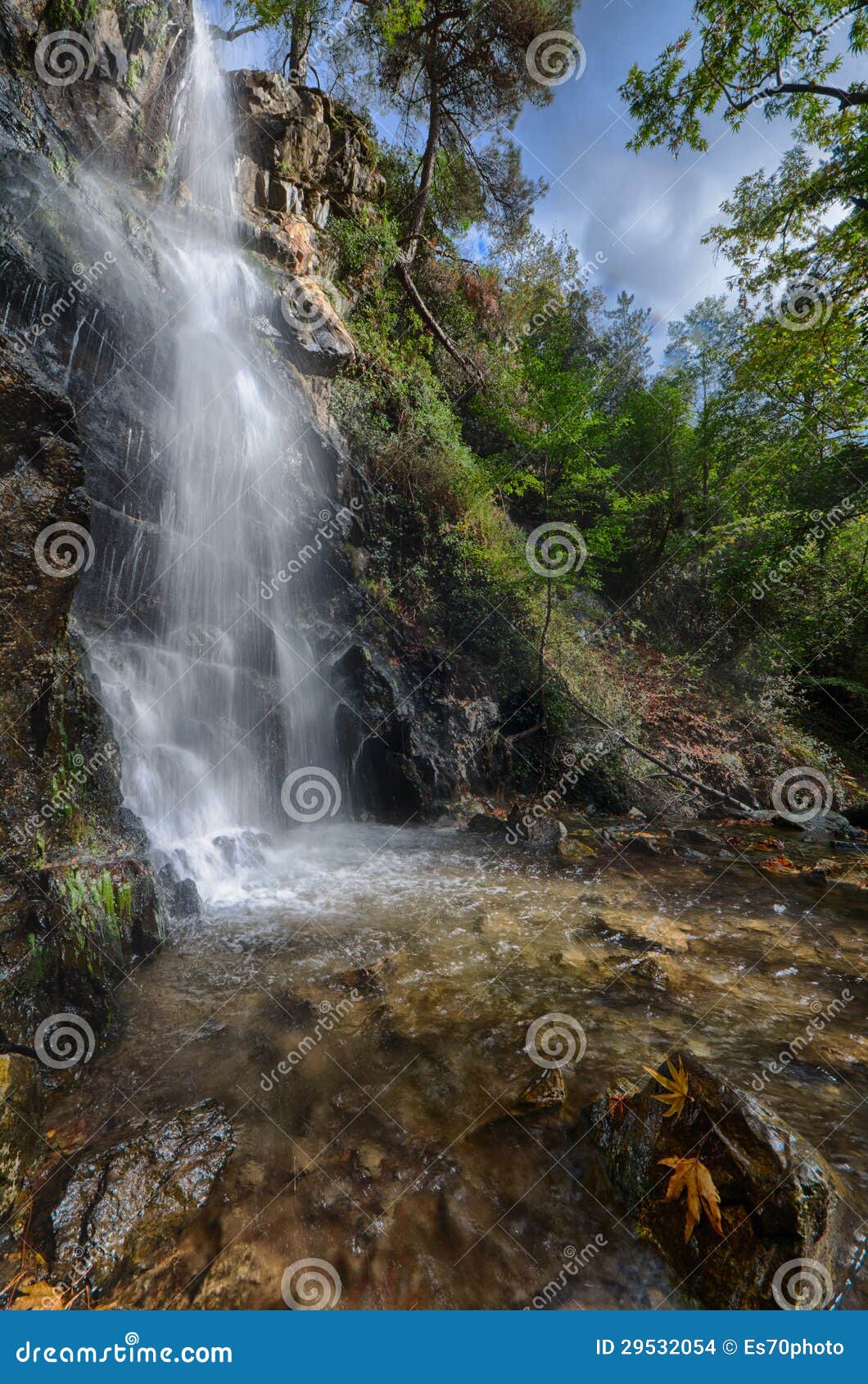 Caledonia Waterfall , At Troodos Mountains Royalty-Free Stock Image ...