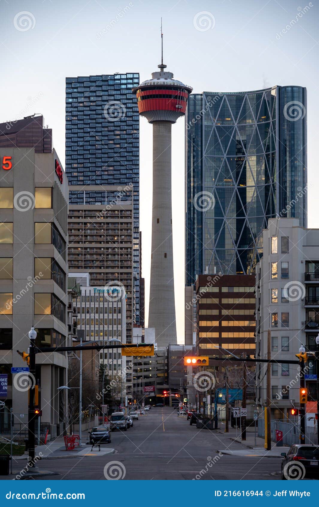 View of Calgary`s Urban Skyline. Editorial Stock Image - Image of view ...