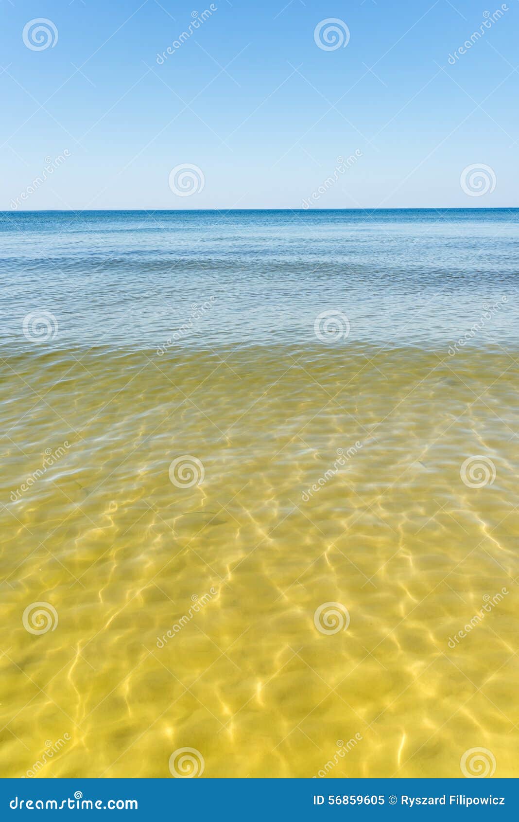 View of the Calm Sea from the Beach, Open Space, Horizon. Stock Image ...