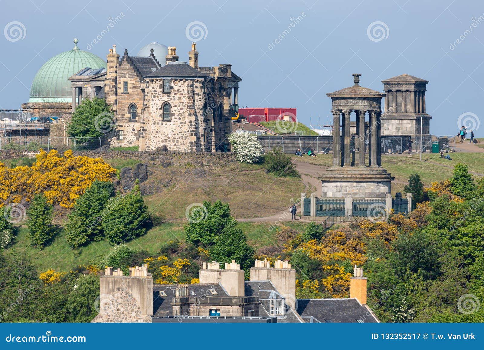 View at Calton Hill in Edinburgh, Scotland Editorial Photography ...