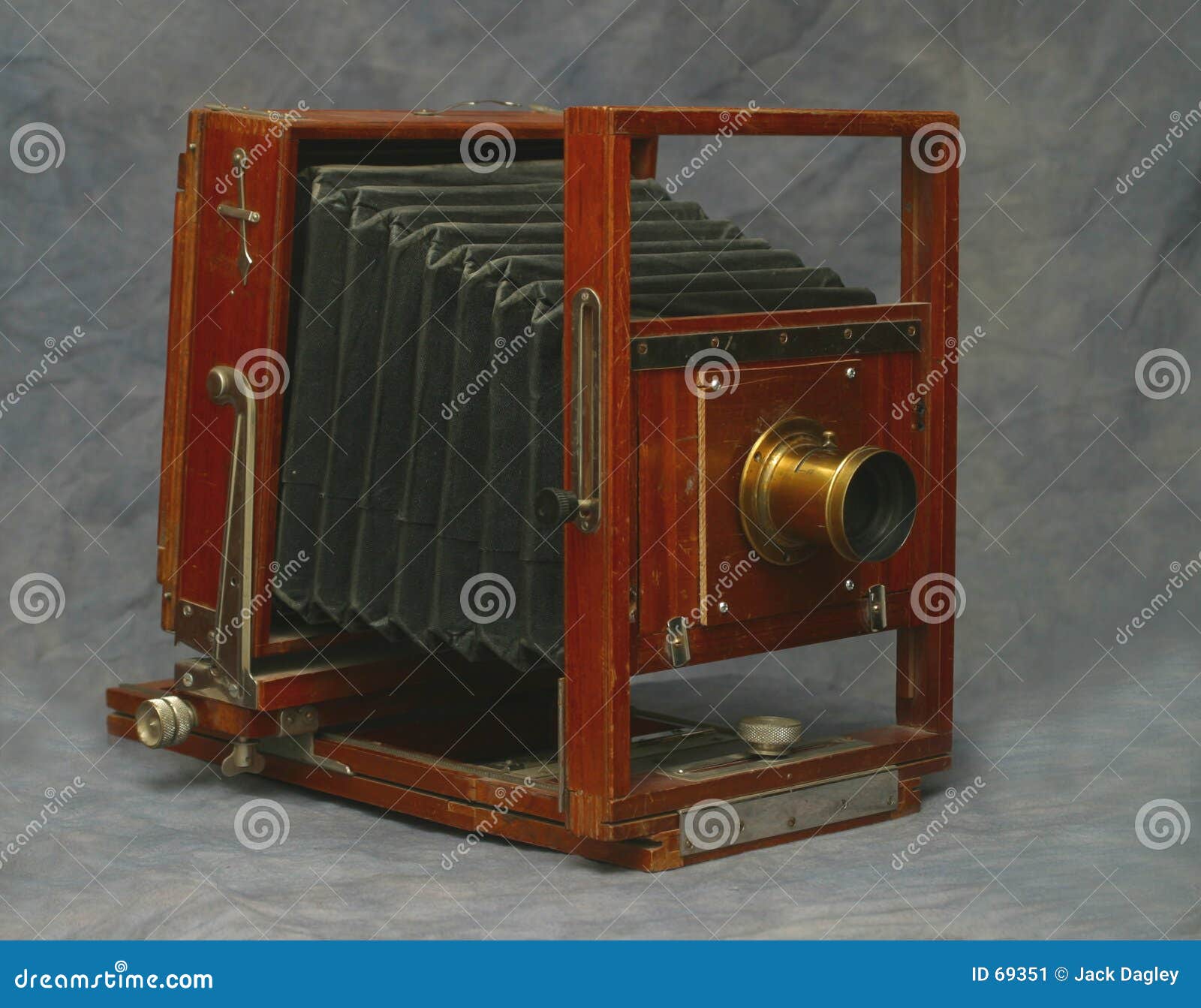 Top View Of Old Camera, Antique Photographs Royalty-Free Stock Image ...