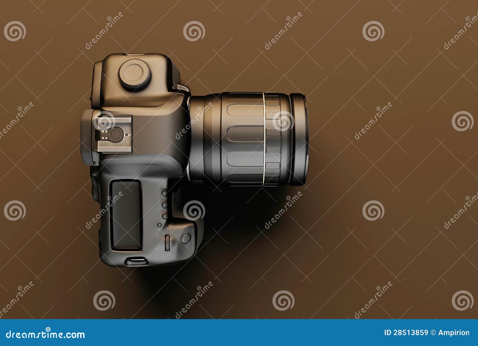 View of camera from above stock illustration. Illustration of reflex ...