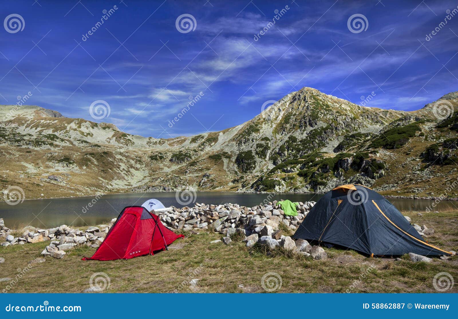 View from camp base stock image. Image of explore, outdoors - 58862887