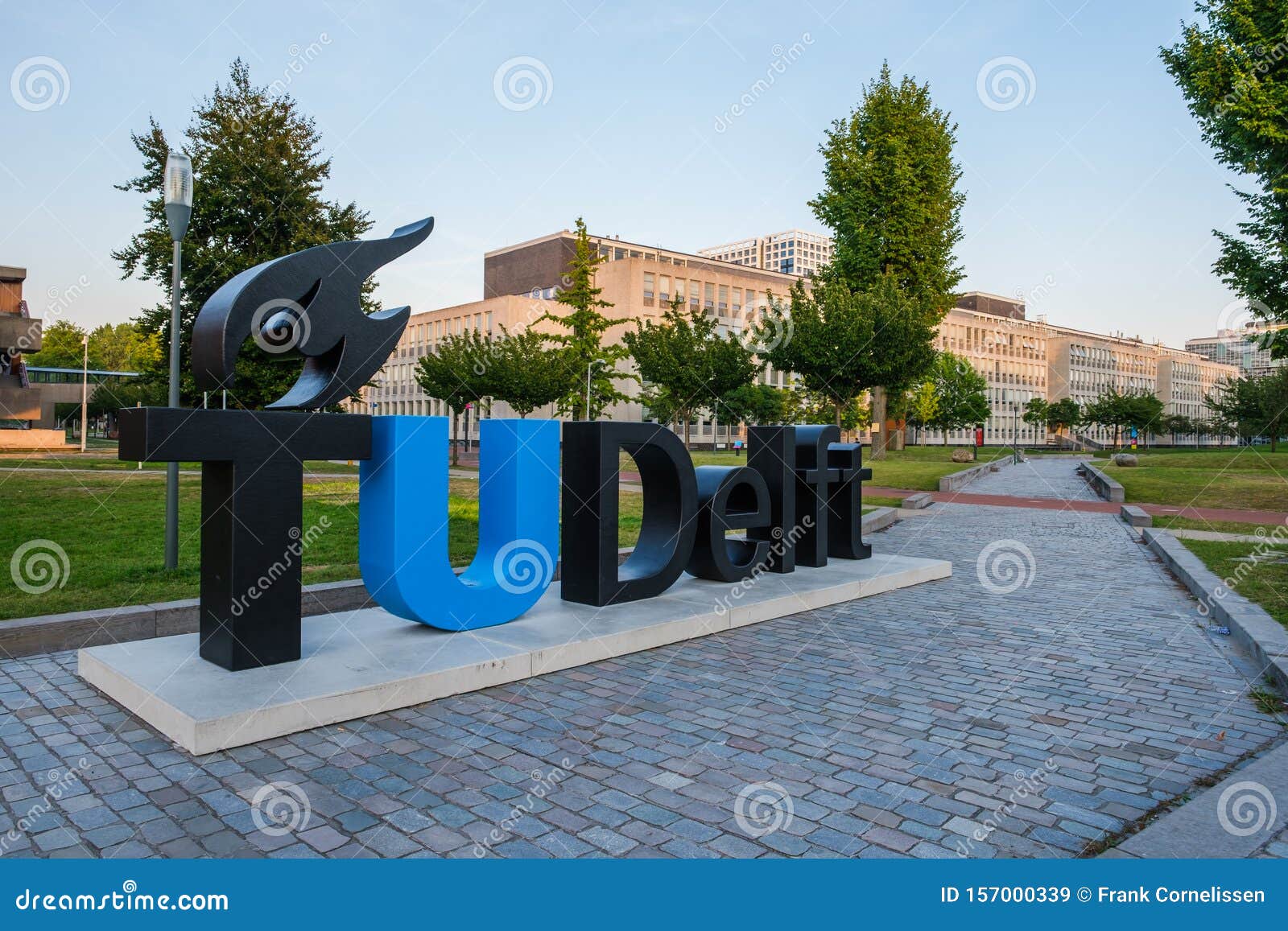 View on the Campus of the Delft University of Technology, Netherlands ...