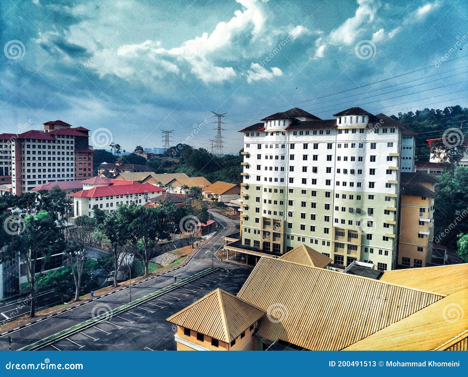Upnm stock image. Image of view, campus, upnm, evening - 200491513