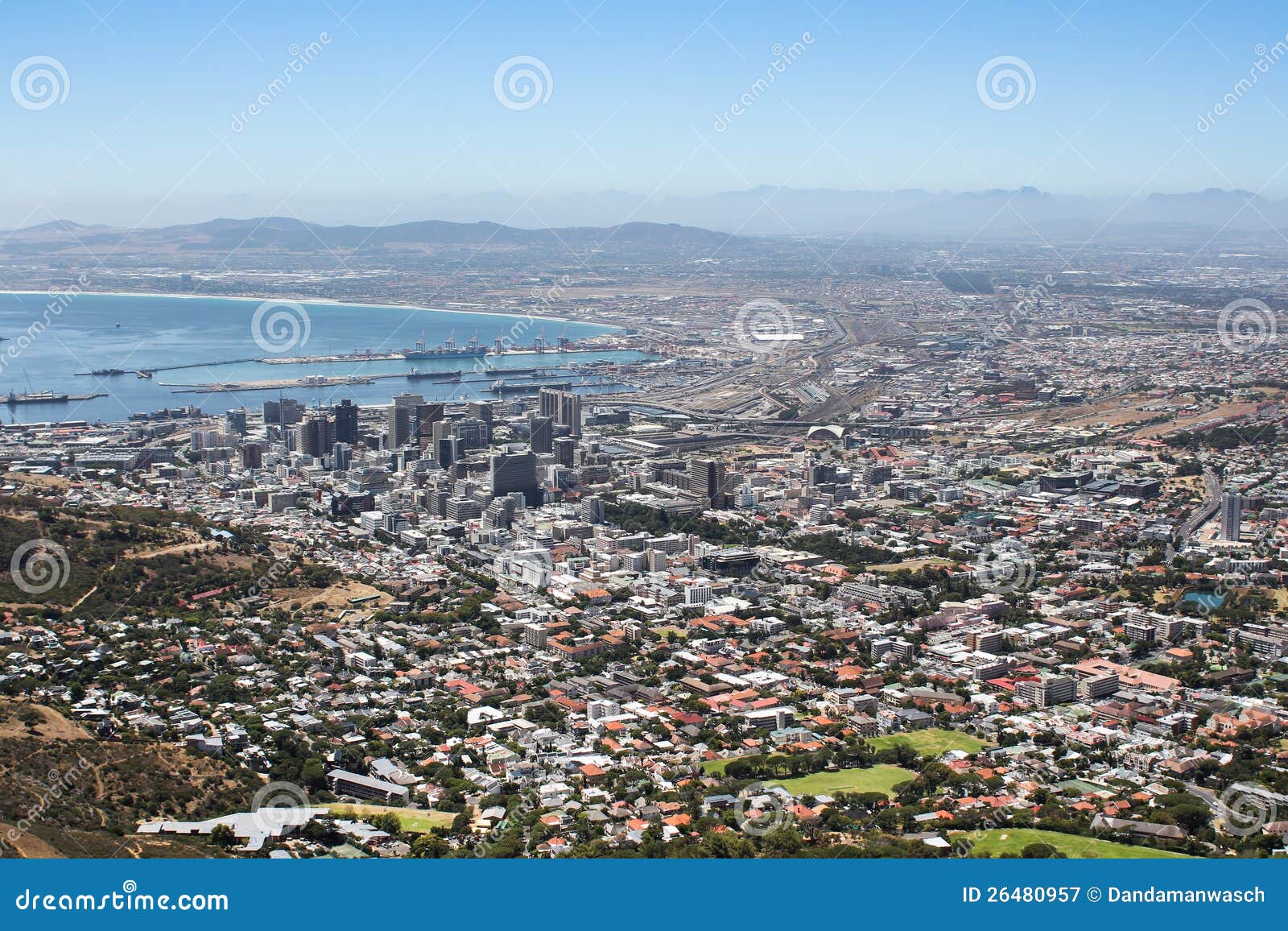 View of Cape Town stock image. Image of africa, capital - 26480957