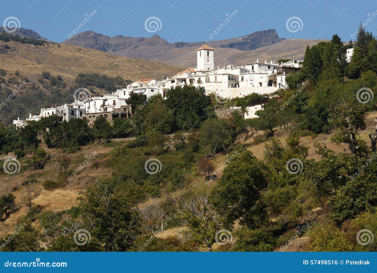 View of Capileira Village in Alpujarras Stock Photo - Image of ...