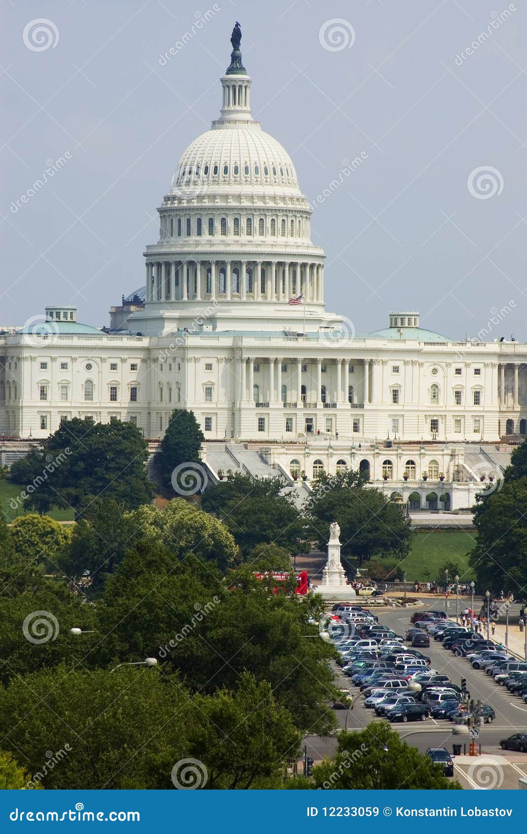 View on the Capital Building, Washington DC Stock Image - Image of ...