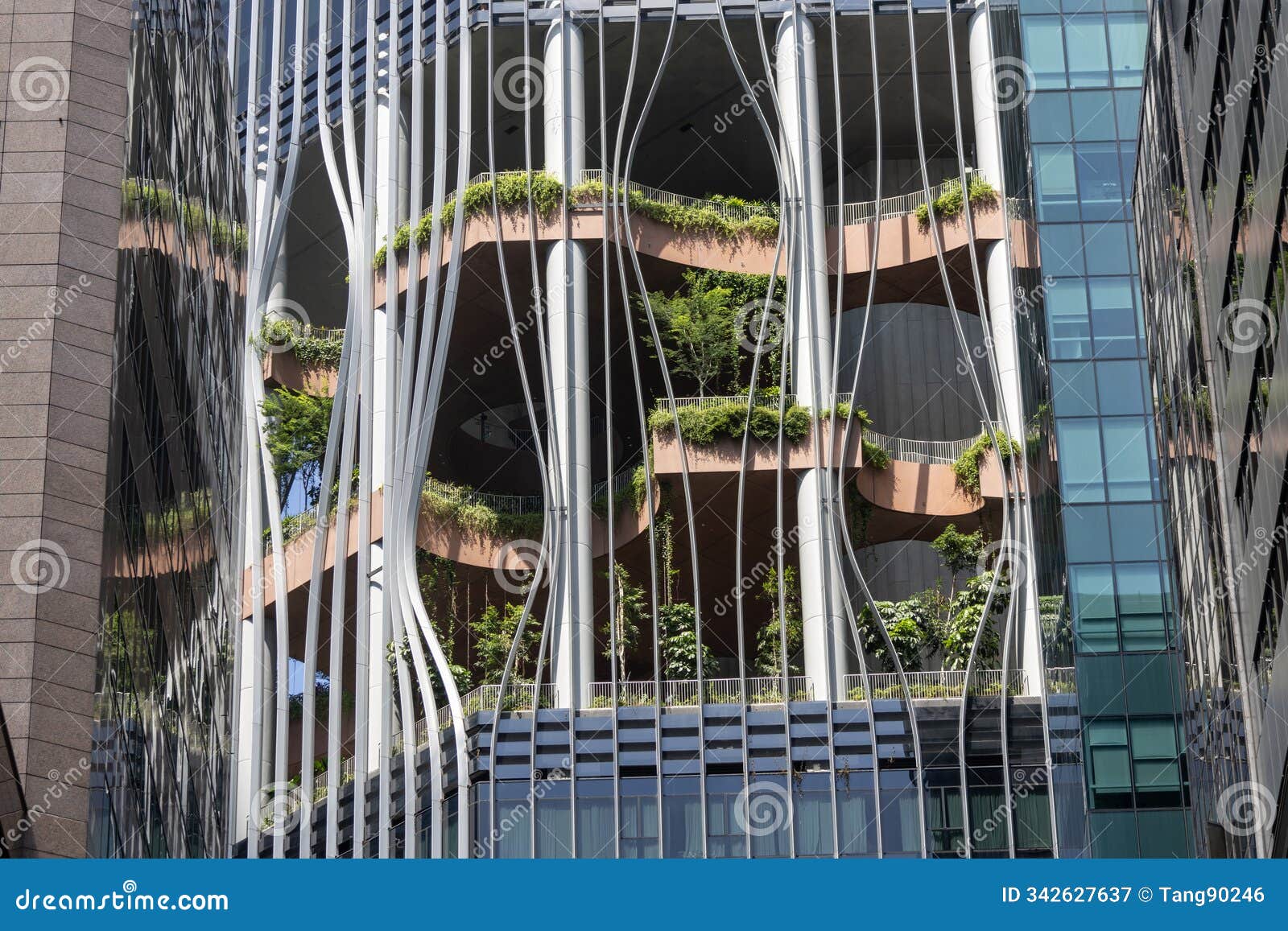 View of CapitaSpring Building in Downtown of Singapore Editorial ...