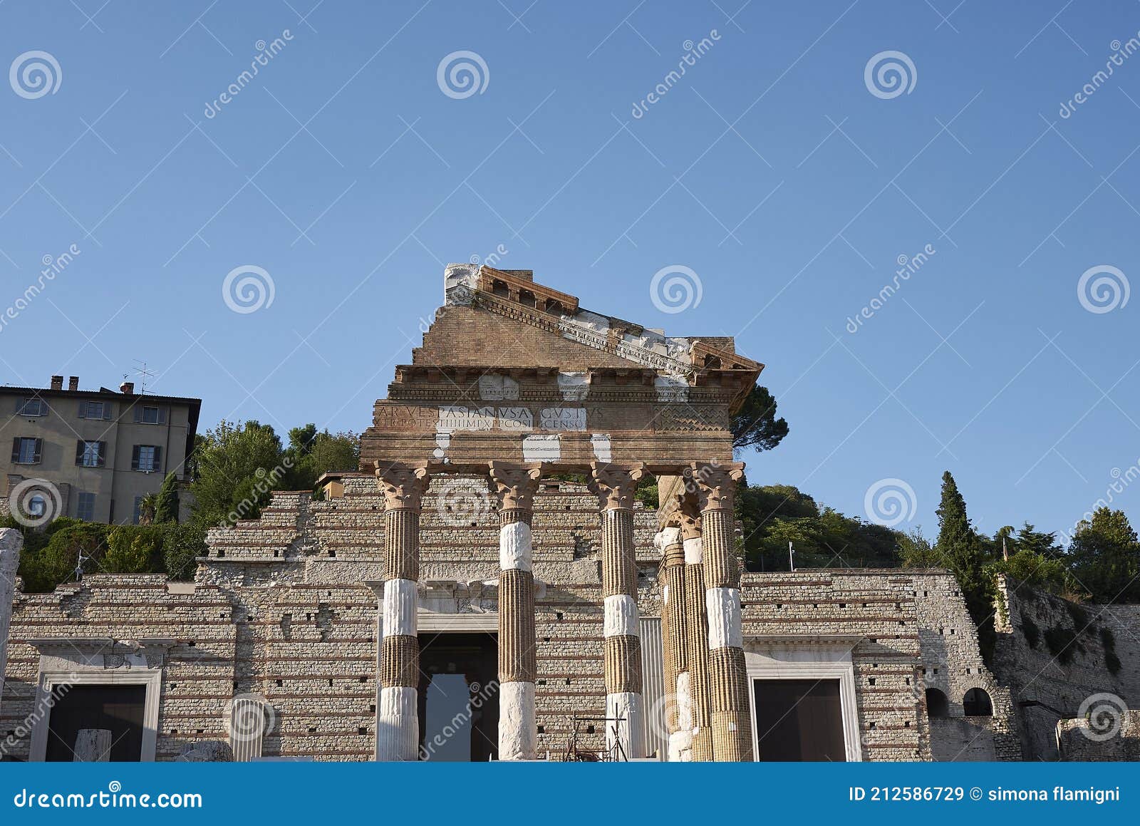 Capitolium Of Brixia Or Temple Of Capitoline Triad Or Tempio Capitolino ...