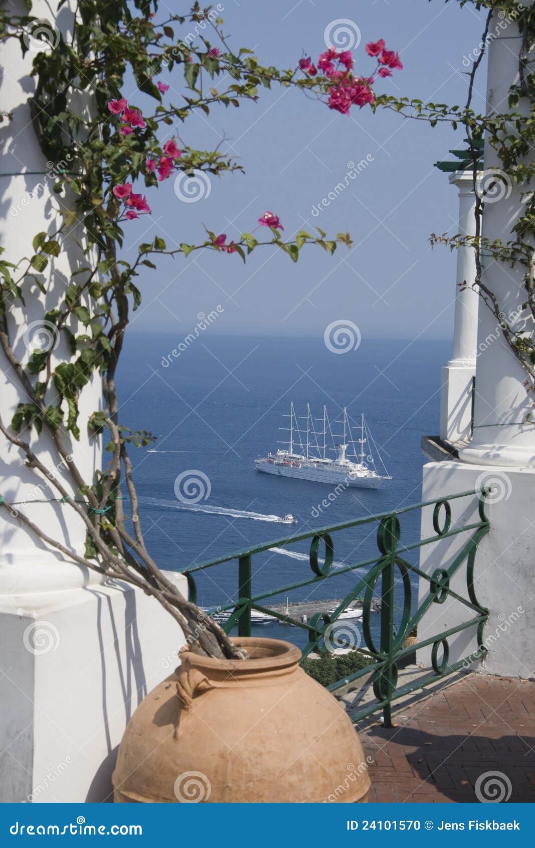 View from Capri. stock photo. Image of views, ocean, destination - 24101570