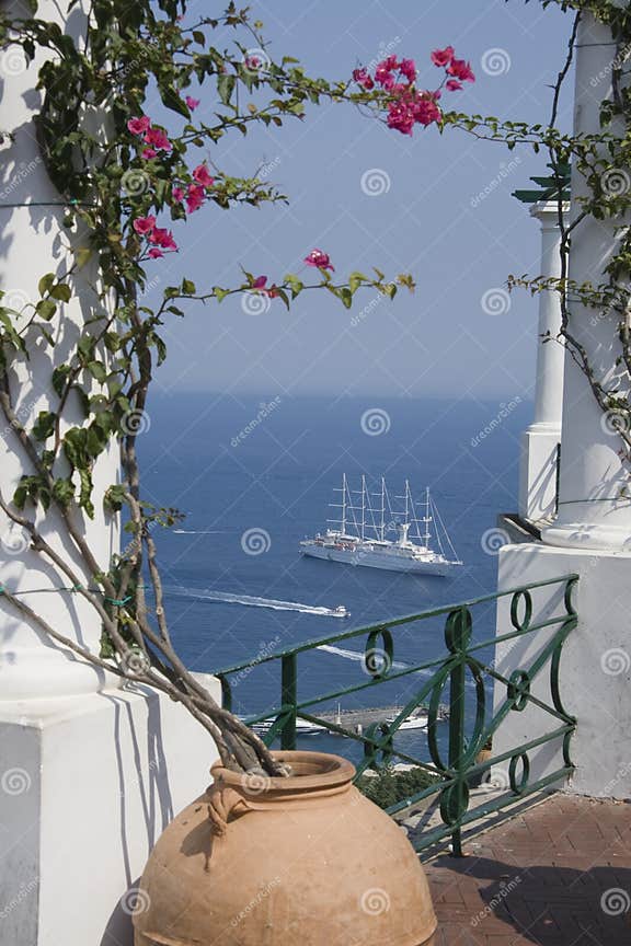 View from Capri. stock photo. Image of views, ocean, destination - 24101570