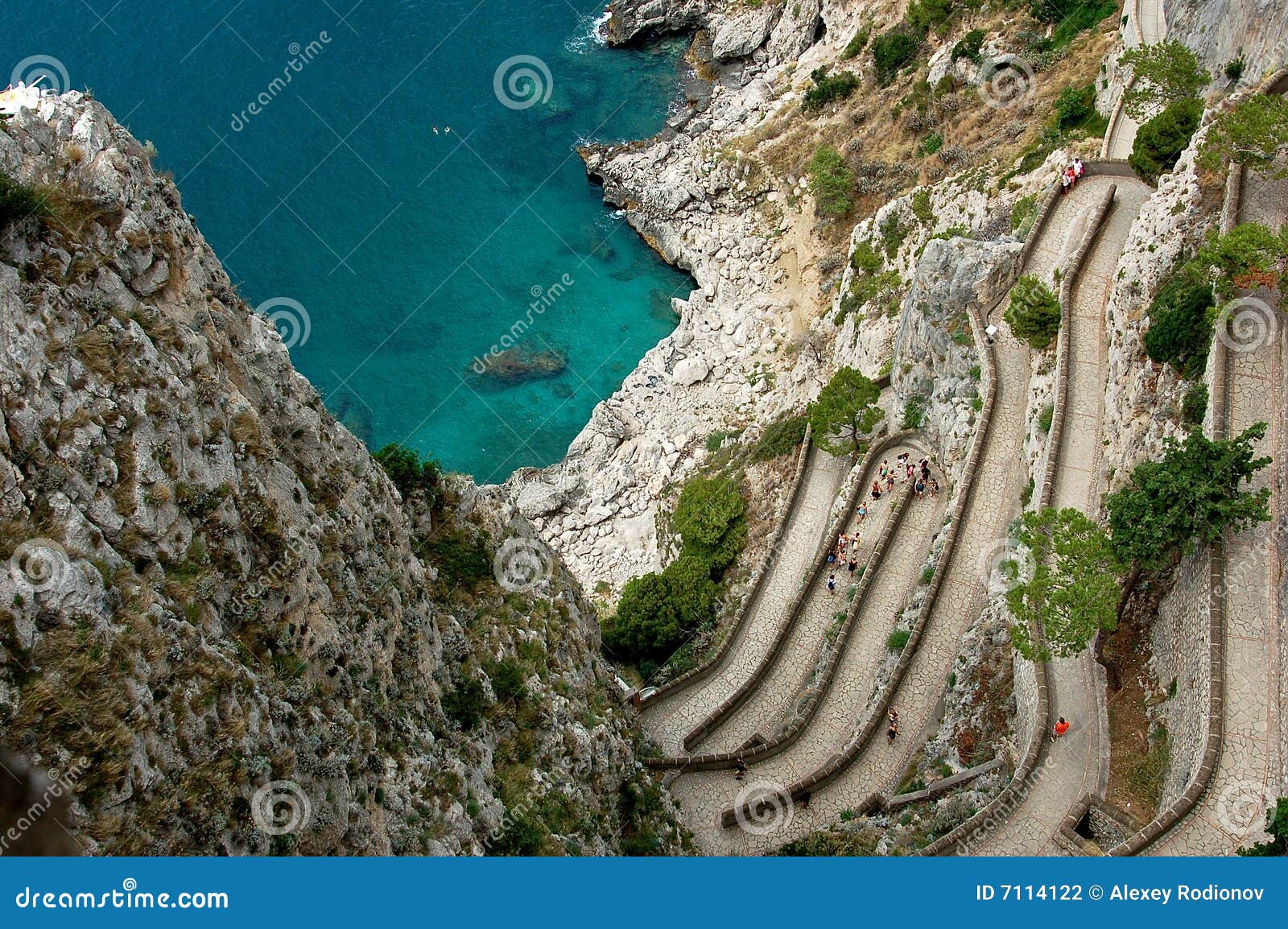 A view from the Capri stock photo. Image of mediterranean - 7114122