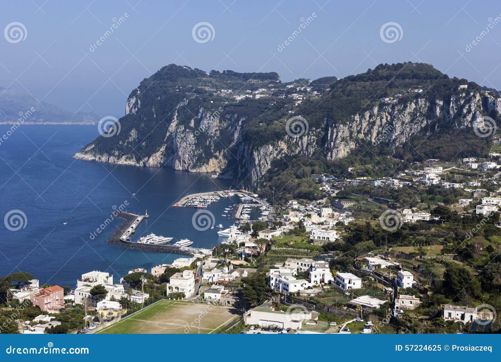 View on Capri in Italy stock image. Image of horizon - 57224625