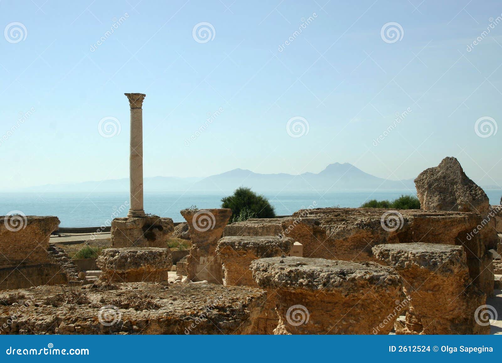 View from Carthage stock photo. Image of romans, carthage - 2612524