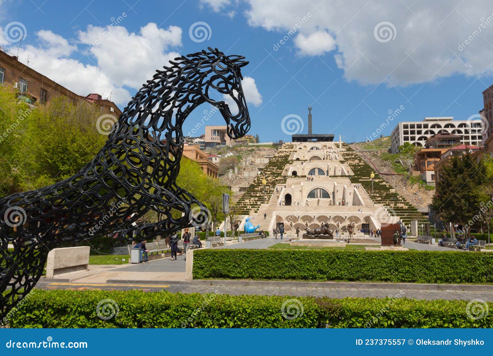 View of the `Cascade` the Most Famous Attraction of Yerevan. April 25 ...