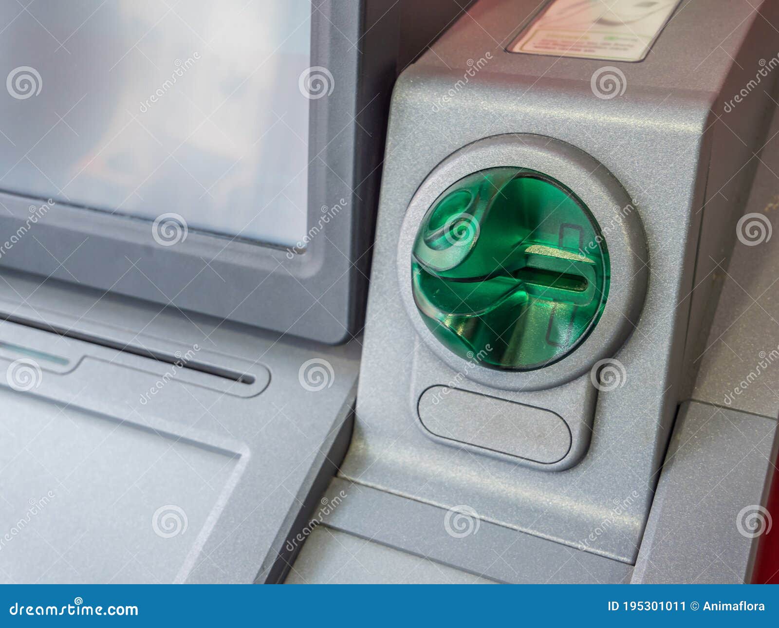 View of a cash dispenser stock image. Image of account - 195301011