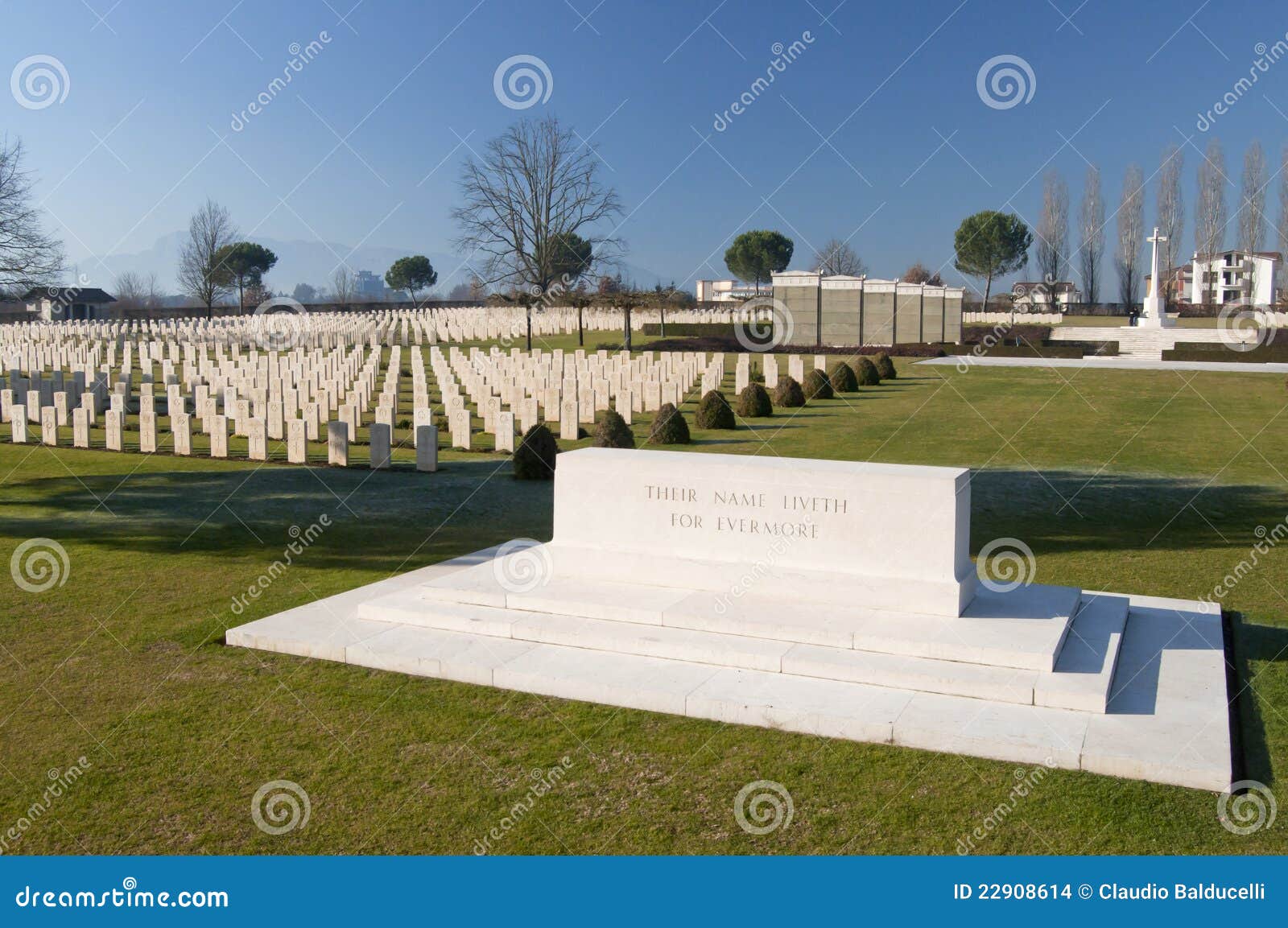 View of Cassino War Cemetery Editorial Stock Image - Image of heroes ...