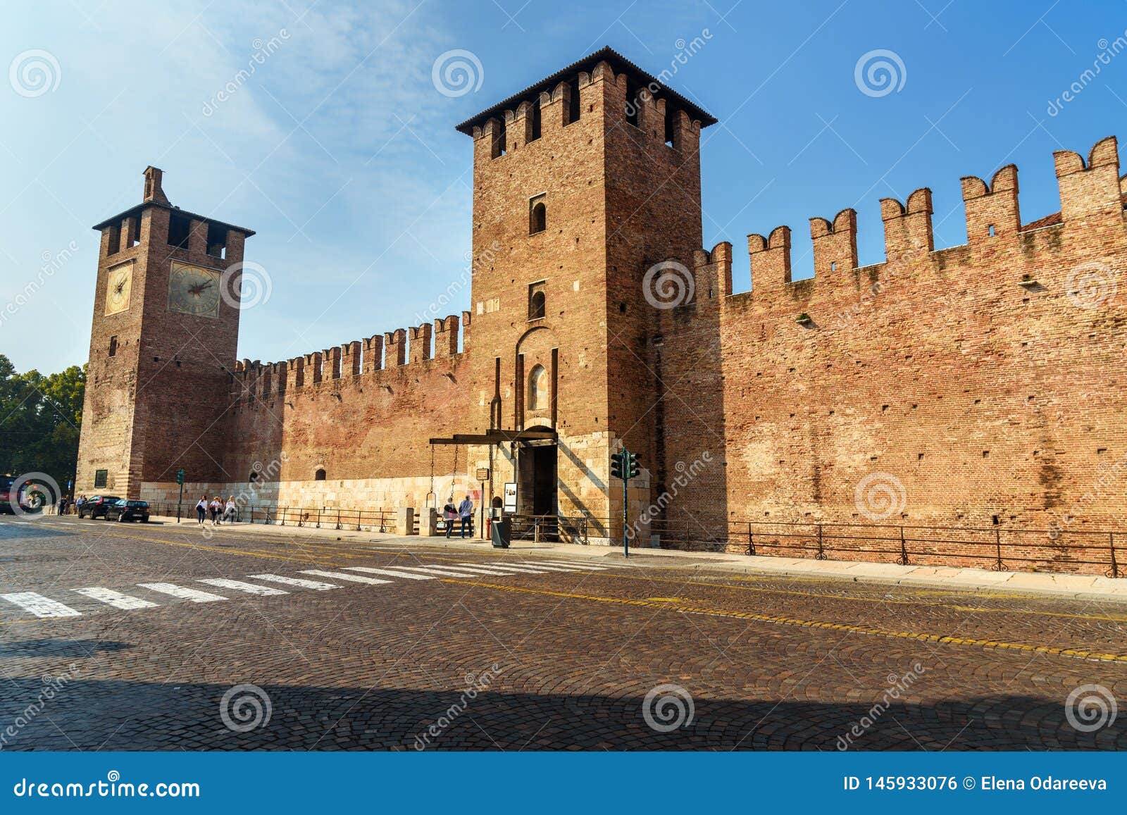 View of Castelvecchio is Castle. Verona. Italy Editorial Photo - Image ...