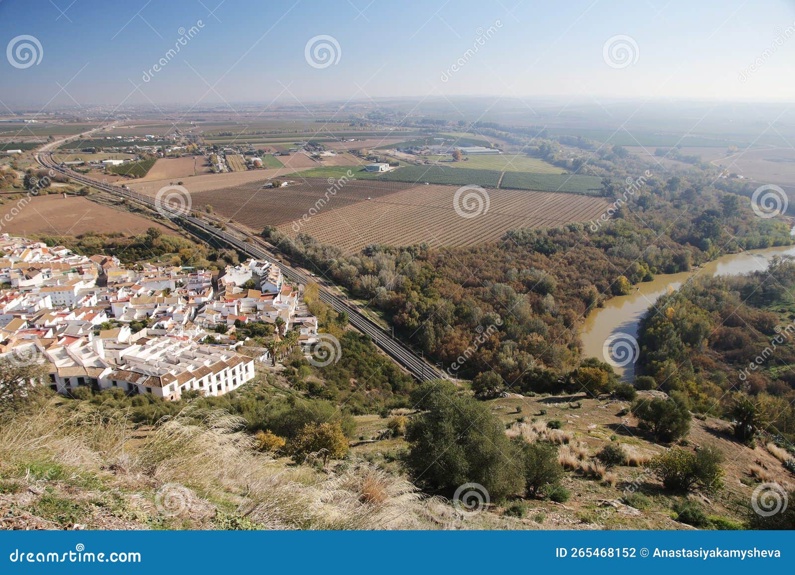 The View from the Castle Almodovar Del Rio, Spain Stock Photo - Image ...