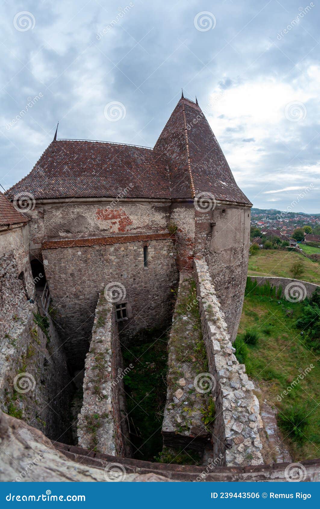A View of the Castle through an Arrowslit Stock Photo - Image of ...