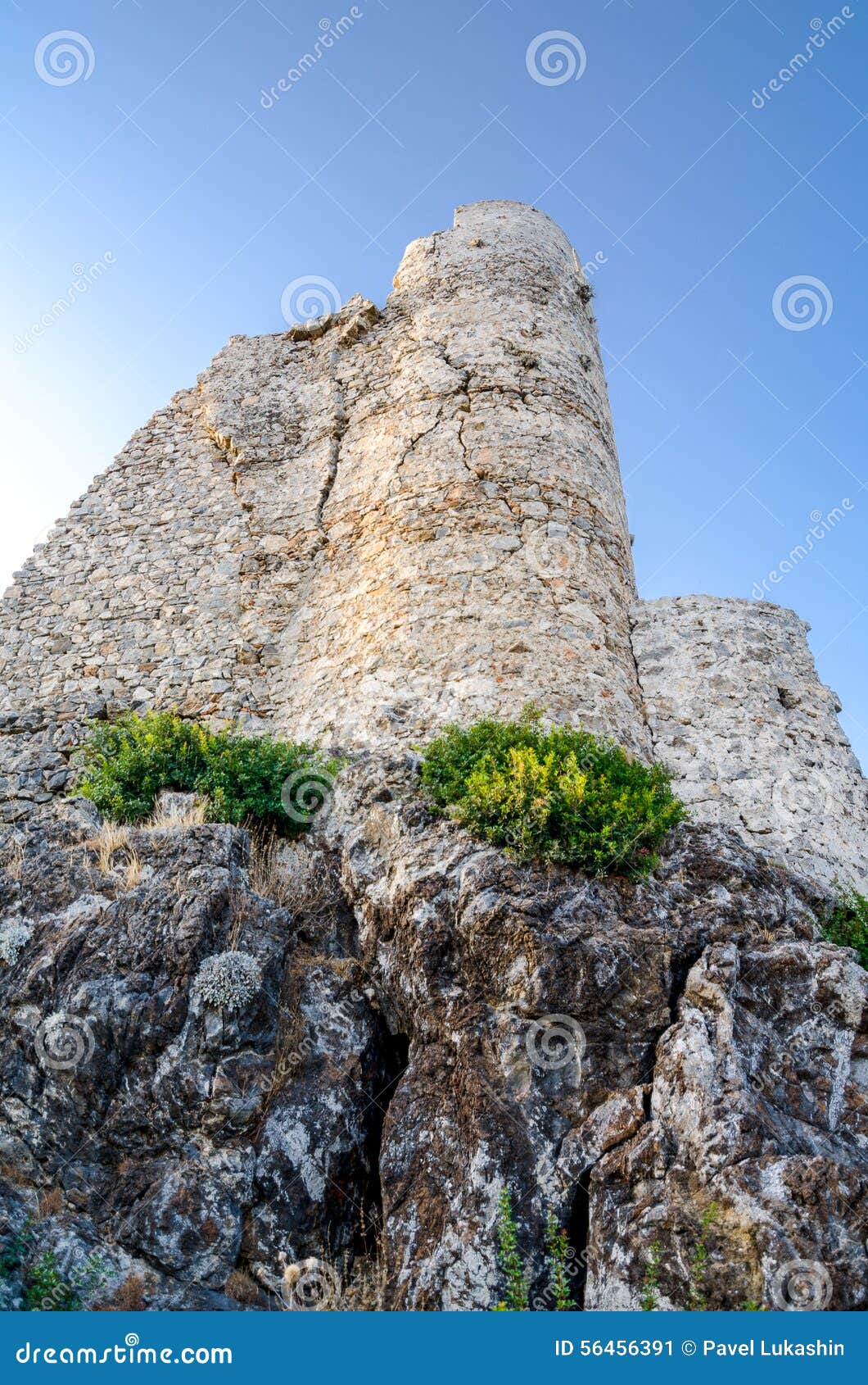 View of the Castle from the Bottom Up Stock Image - Image of ...