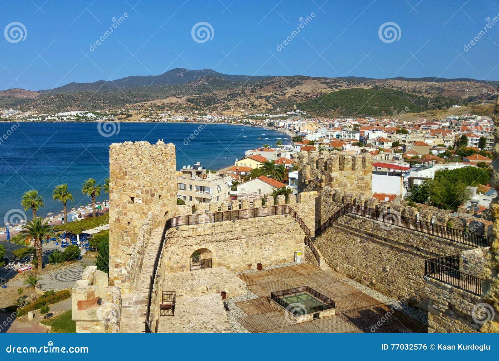 View from a castle stock photo. Image of vacation, candarli - 77032576