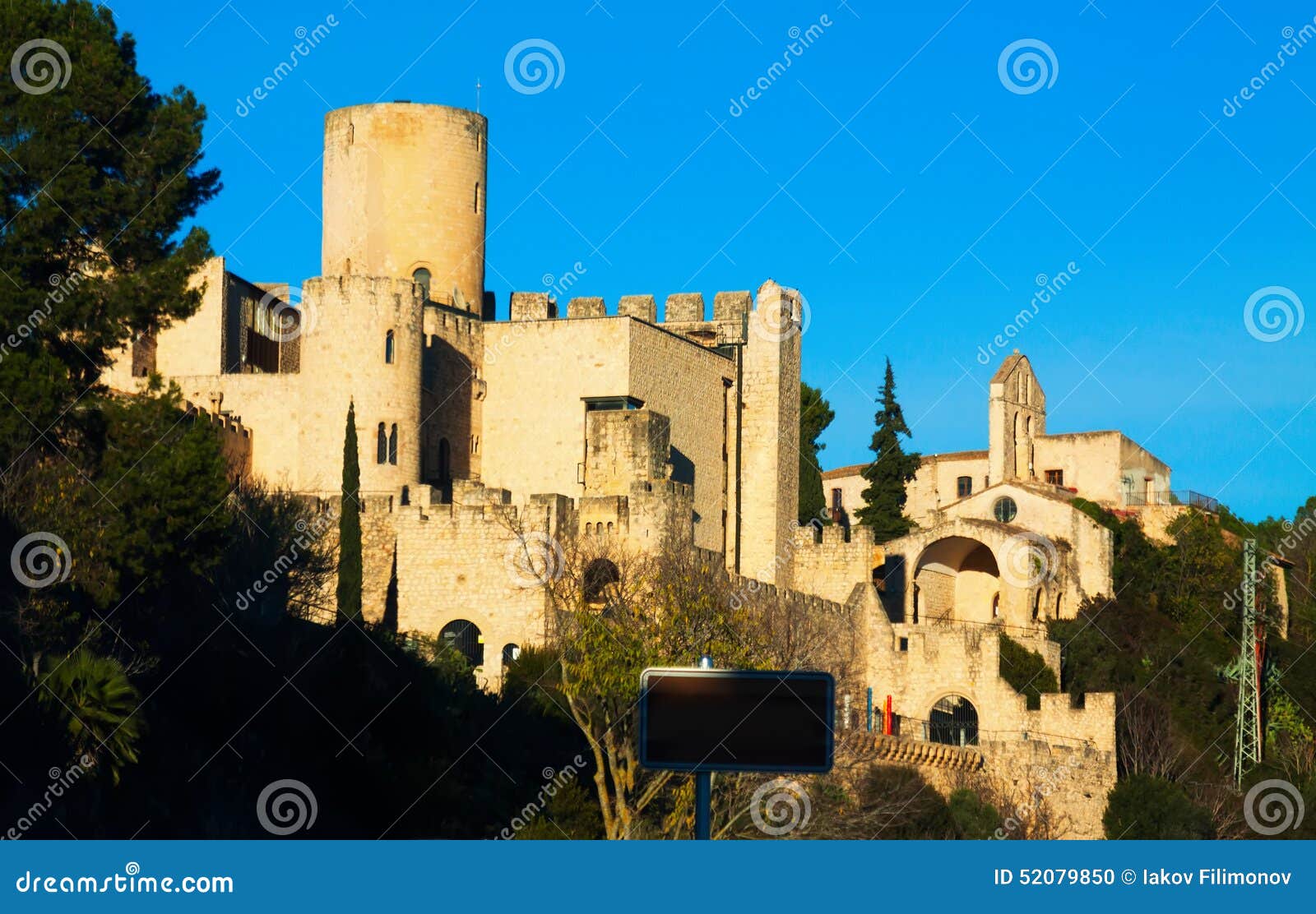 View of Castle of Castellet Stock Photo - Image of europe, rural: 52079850